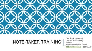 Note taker training | PPTX