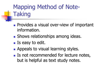 Note taking | PPT