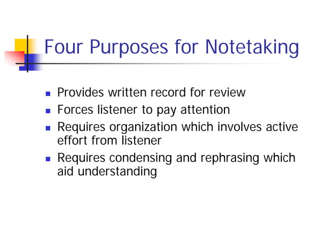 Note taking | PPT