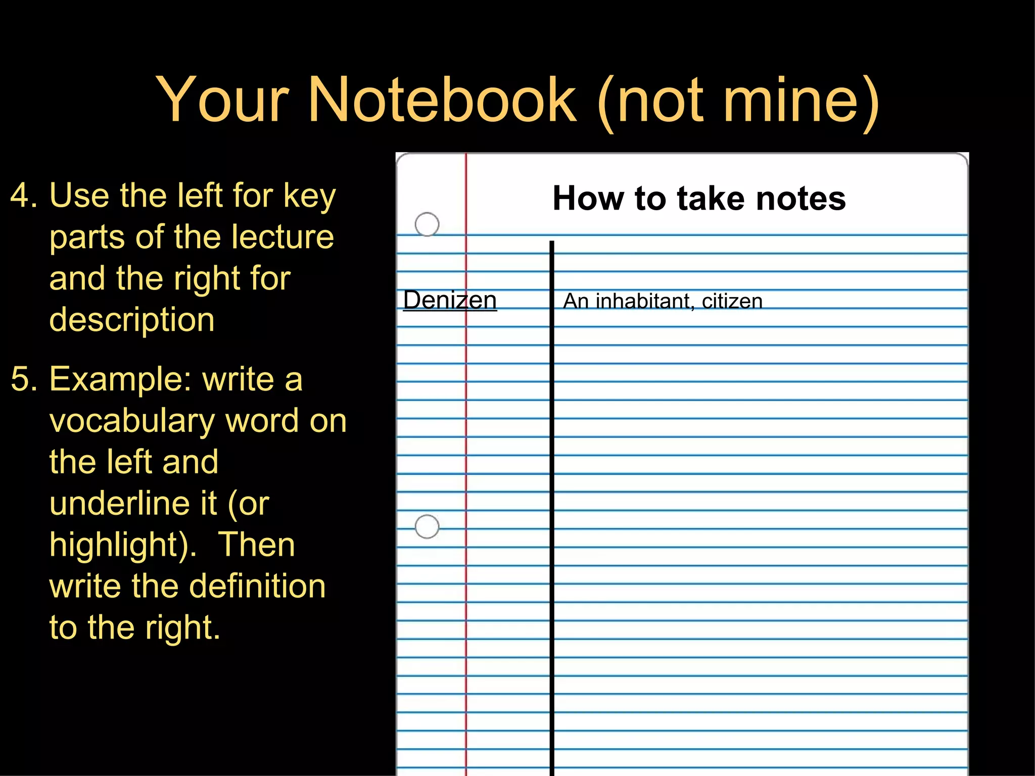 Note Taking | PPT
