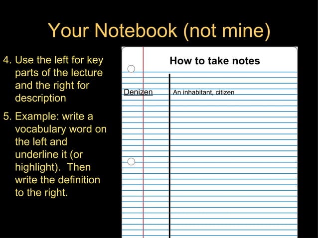 Note Taking | PPT