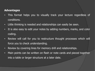 Note taking & Note Making | PPT