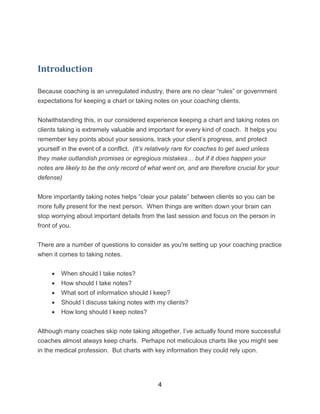Note Taking For Life Coaches or Business Coaches | PDF