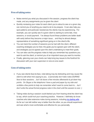 Note taking-for-coaches | PDF