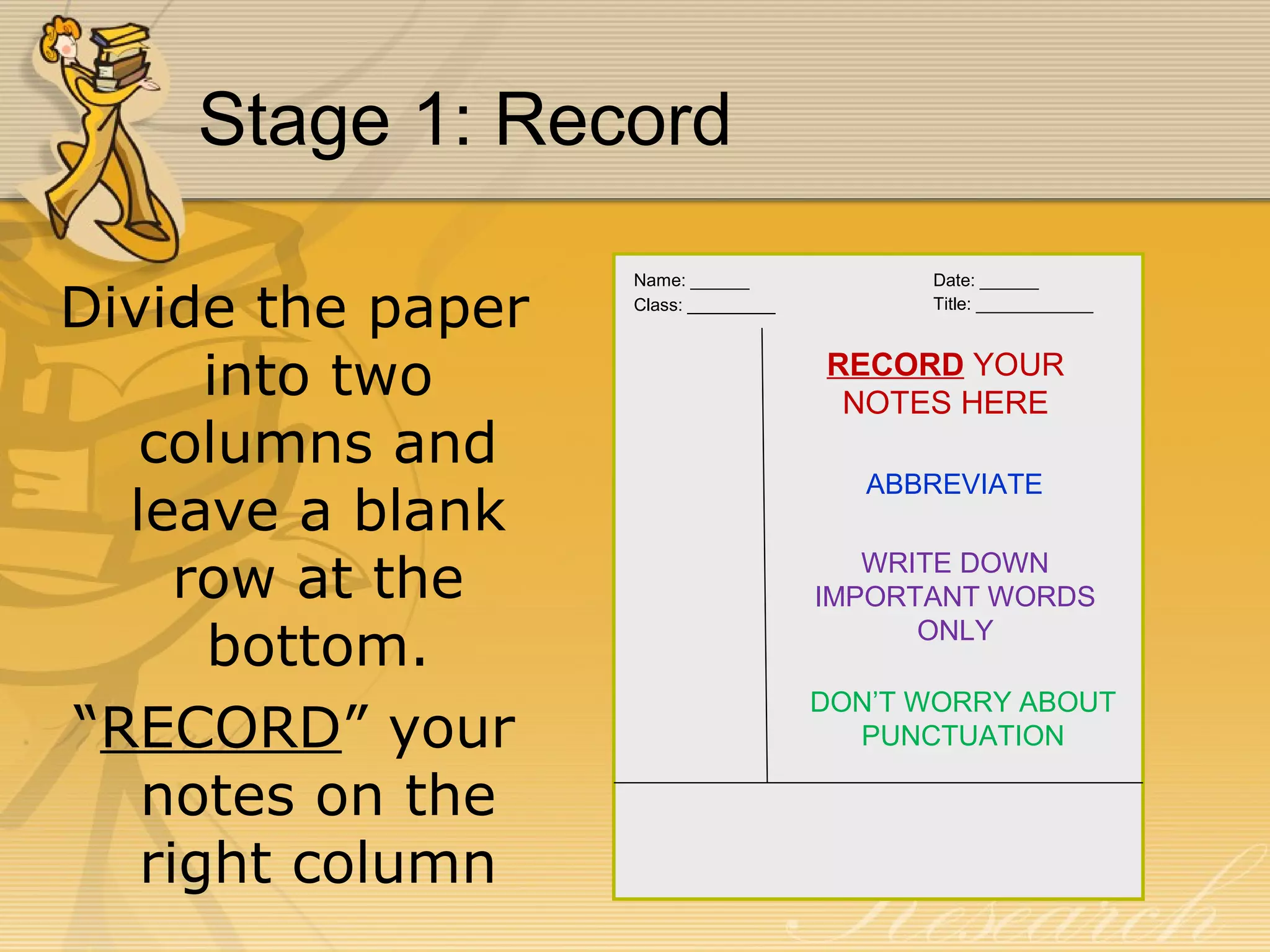 Note taking skills | PPT