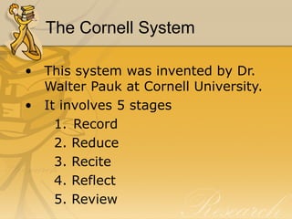 Note taking skills | PPT
