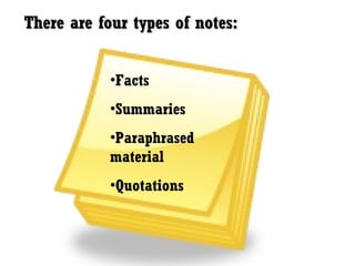 Note taking trash and treasure | PPT