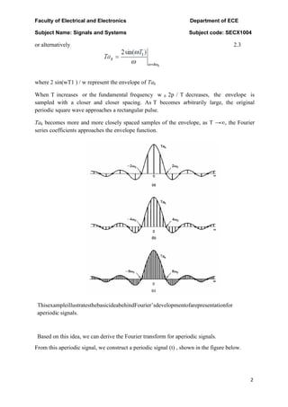 unit 2: analysis of continues time signal | PDF