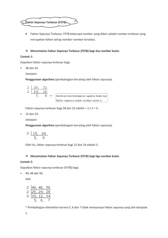 matematik tingkatan 1 (nota 1) | PDF