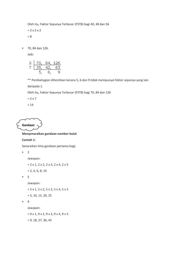 matematik tingkatan 1 (nota 1) | PDF