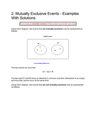 Note 1 probability | PDF