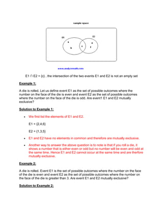 Note 1 probability | PDF