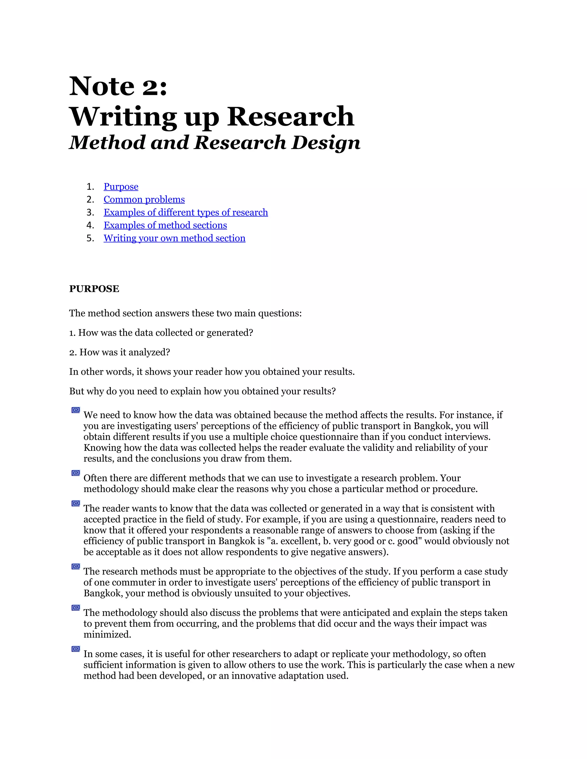 Note 2 writing a research | DOC