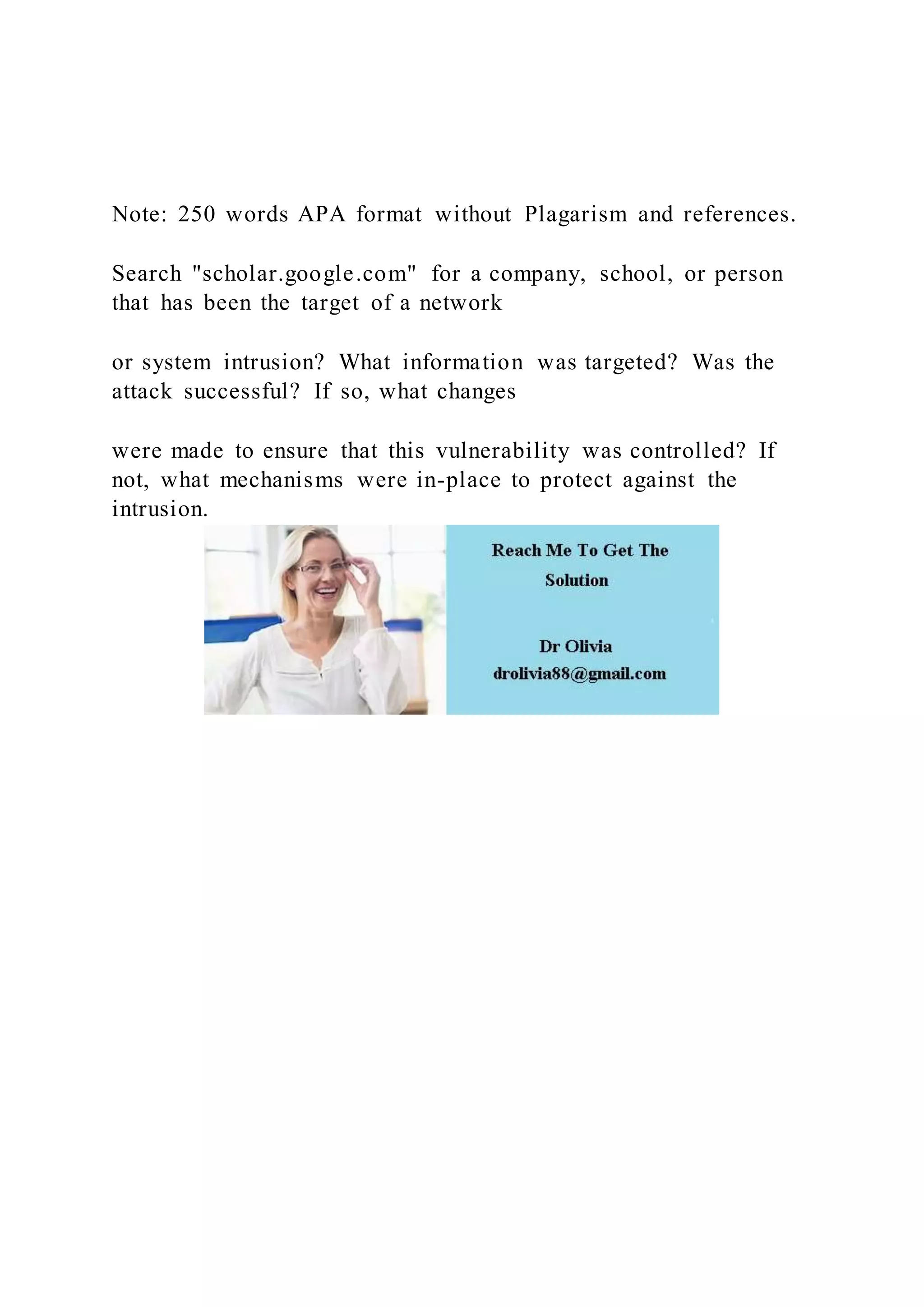 Note 250 words APA format without Plagarism and references. | DOCX ...