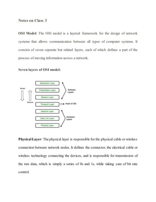 Notes on Class 3 | PDF