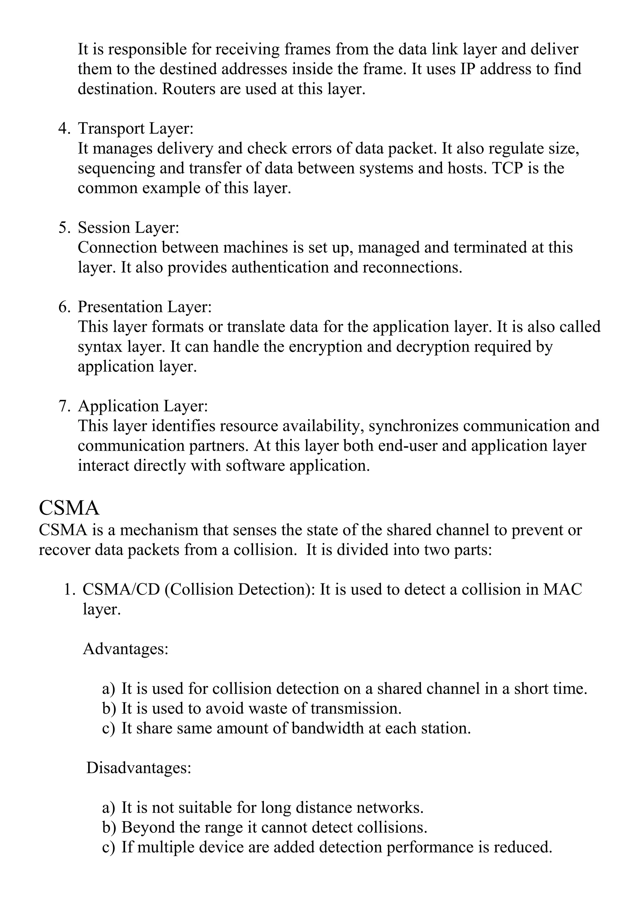 Computer Network Theory Part 4 | PDF