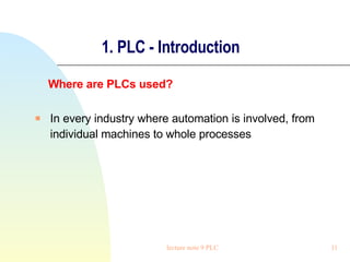 Getting started with PLCs | PPT | Computing | Technology & Computing
