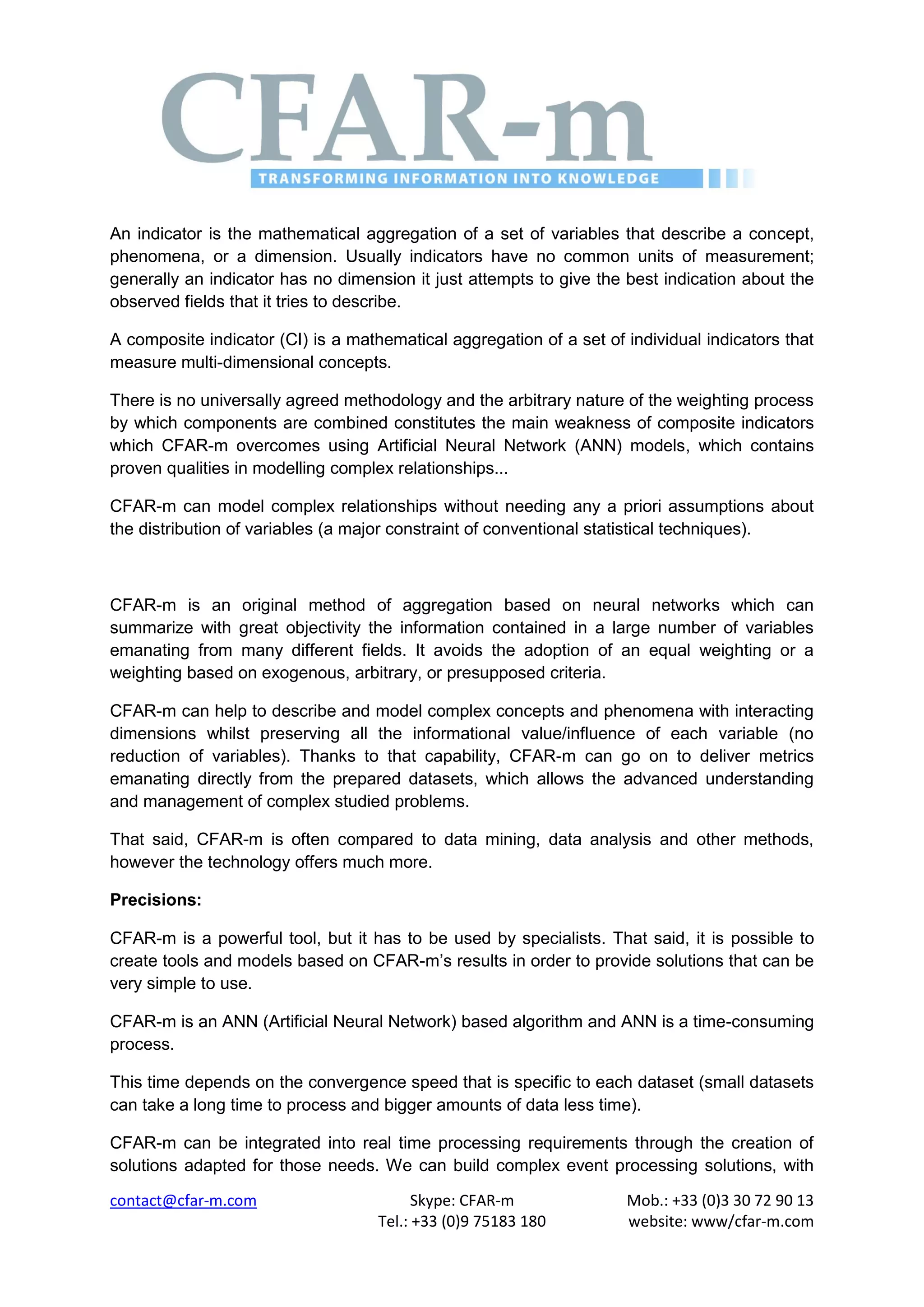 Note about CFAR-m | PDF | Technology & Computing