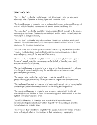 No Teaching | PDF