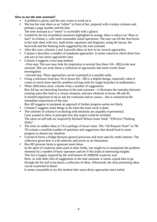 Note Assistants: Support for Solving Math Problems | PDF