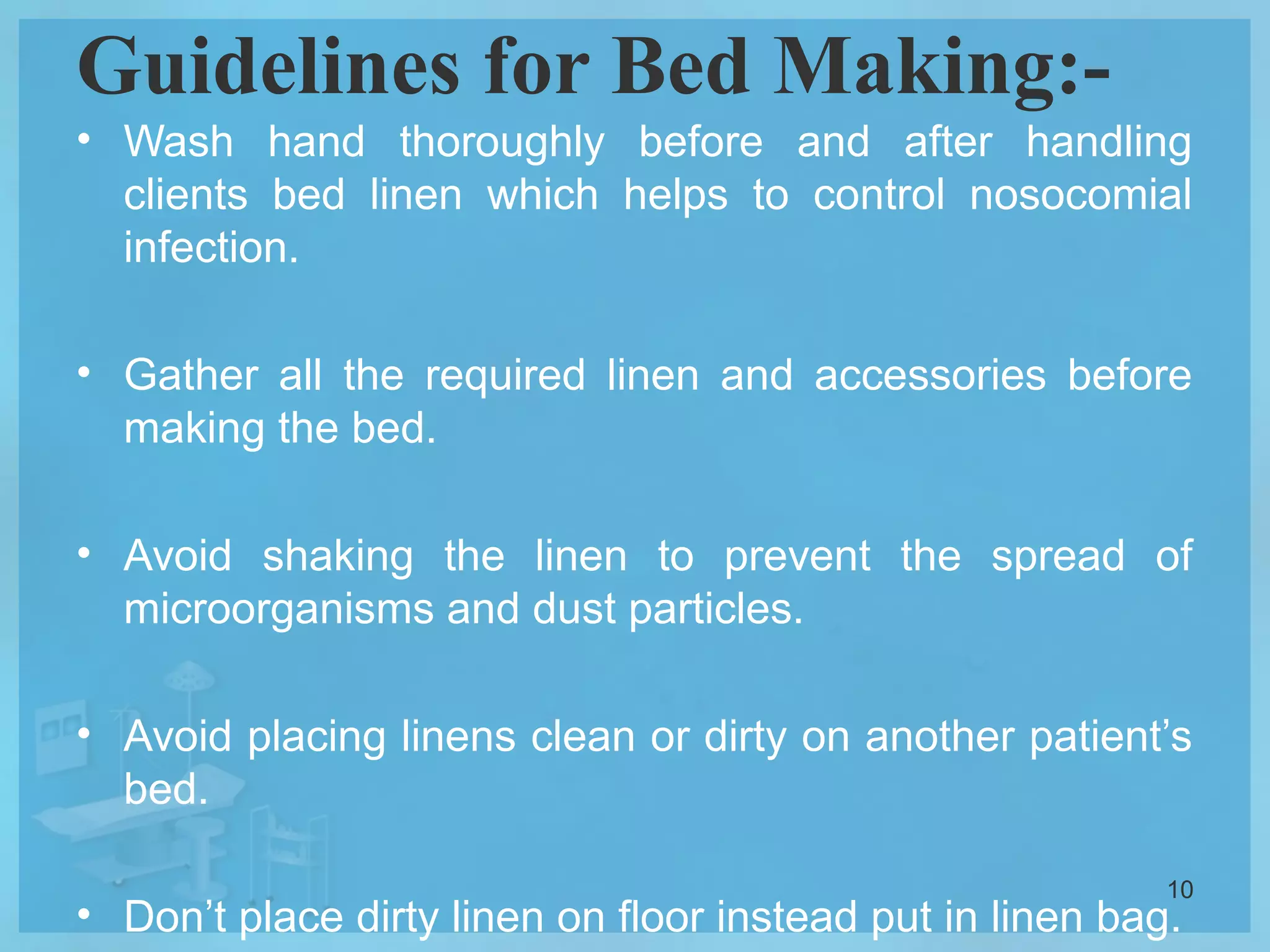 Babitha's Note On Bed making | PPT
