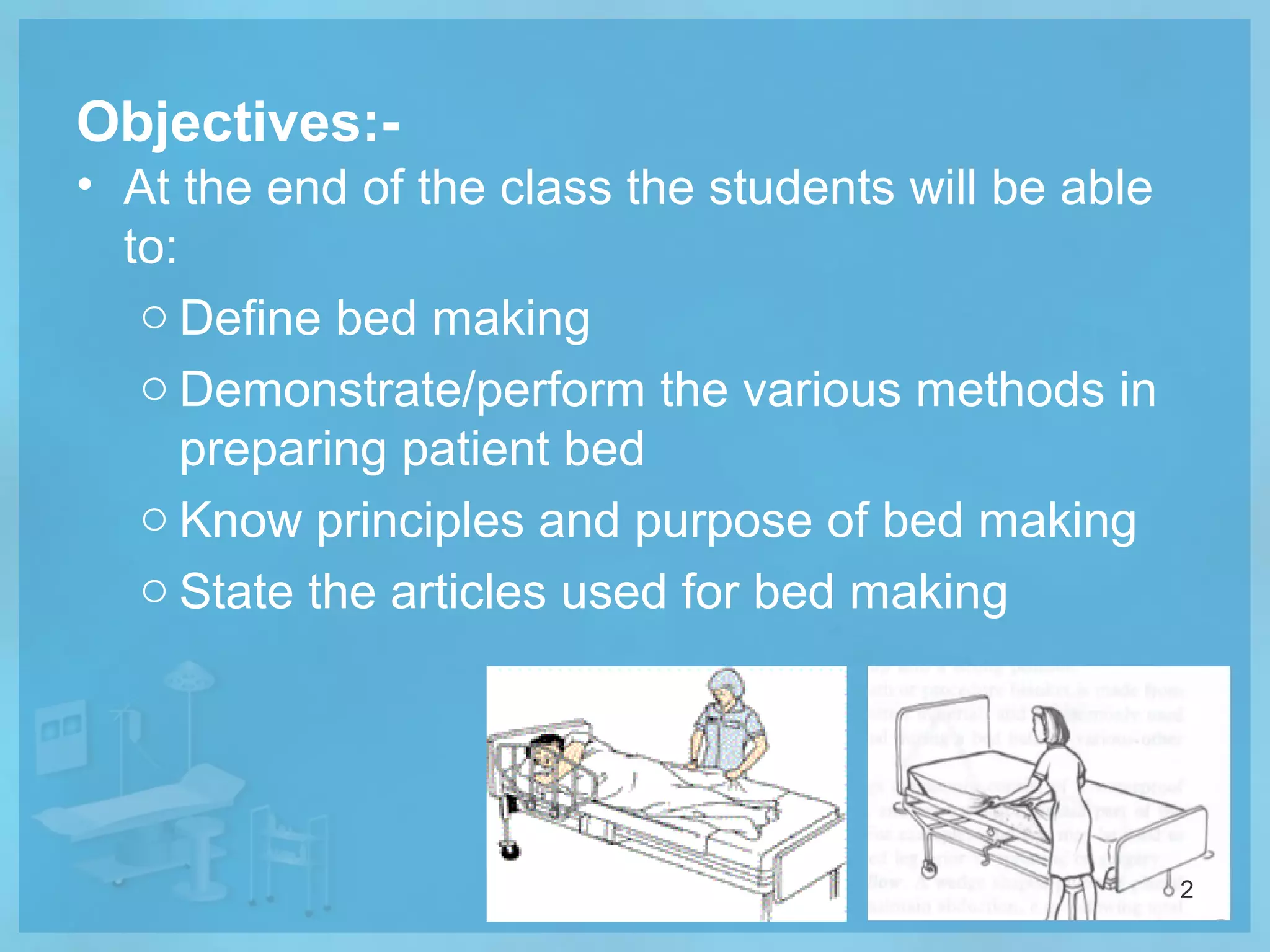 Babitha's Note On Bed making | PPT