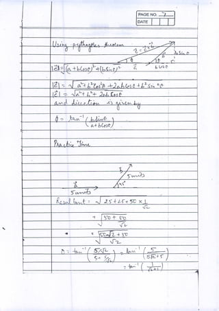 IIT JEE PHYSICS Class Notes by Ambarish Srivastava (Part 1) | PDF