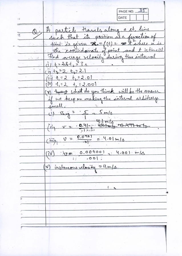 IIT JEE PHYSICS Class Notes by Ambarish Srivastava (Part 1)
