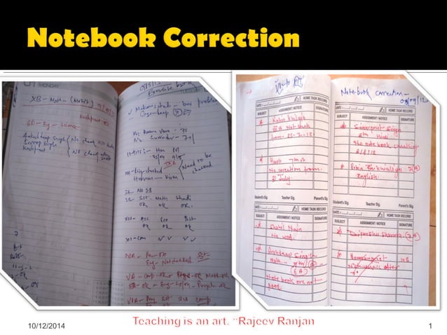 Notebook Correction/Exercise Book Correction Methods | PPT ...