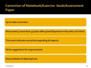 Notebook Correction/Exercise Book Correction Methods | PPT