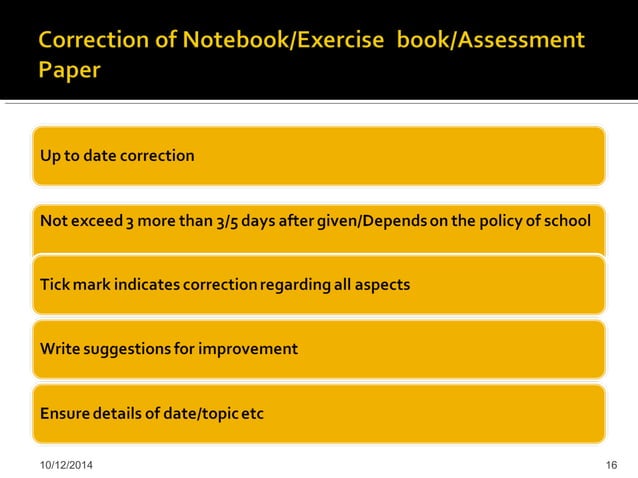 Notebook Correction/Exercise Book Correction Methods | PPT ...