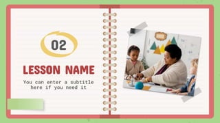 Notebook Lessonplan includes the format of lesson plan with details ...