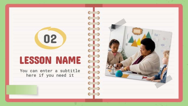 Notebook Lessonplan includes the format of lesson plan with details ...