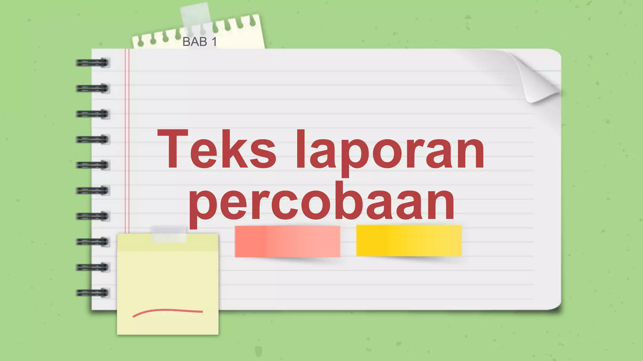PPT TEKS LAPORAN HASIL PERCOBAAN | PPTX