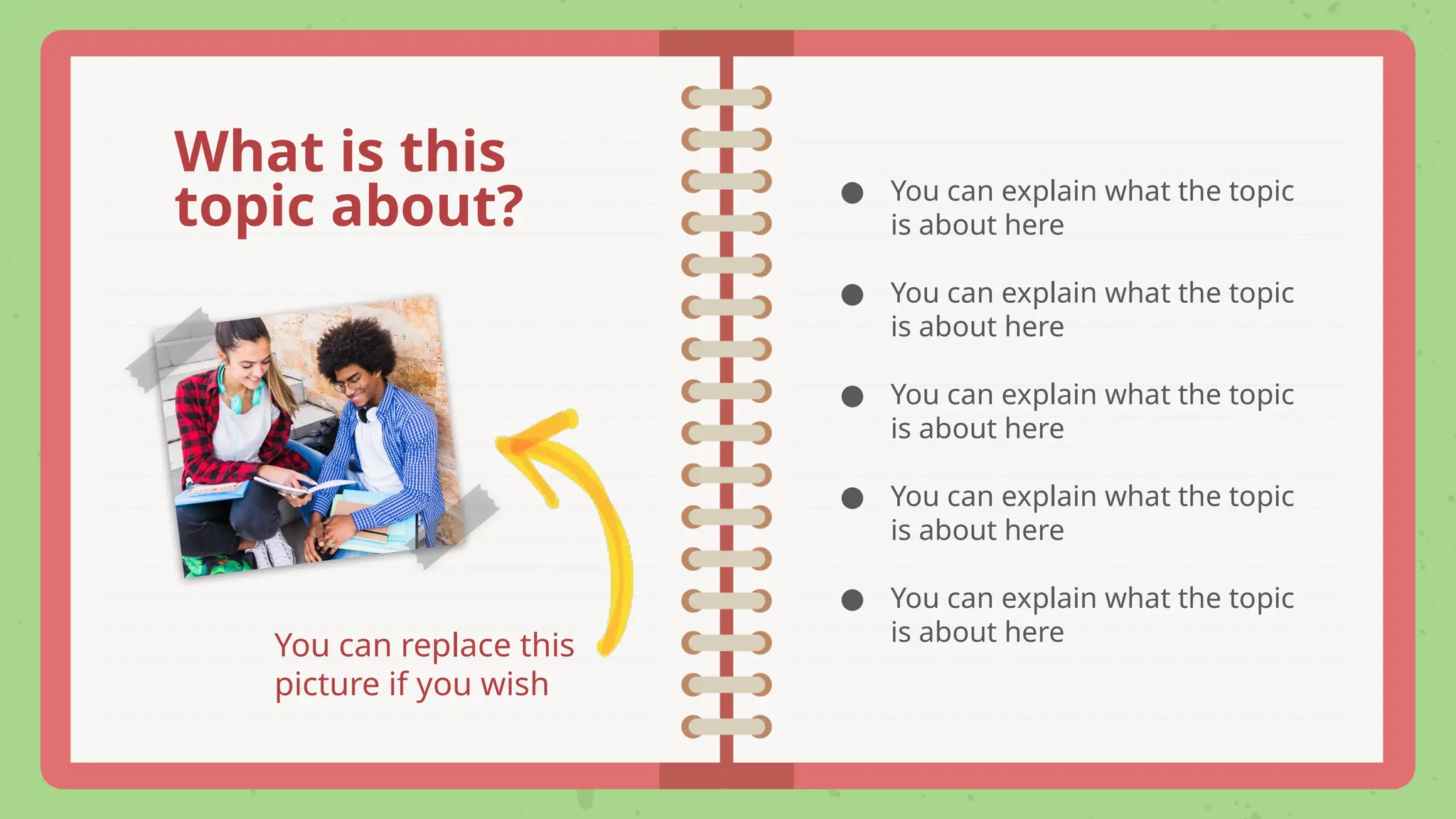 Notebook Lesson XL by Slidesgo.pptx contoh | PPTX