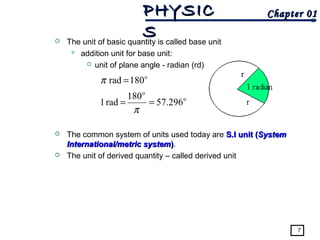 1.0 Physical Quantities and Measurement | PPT