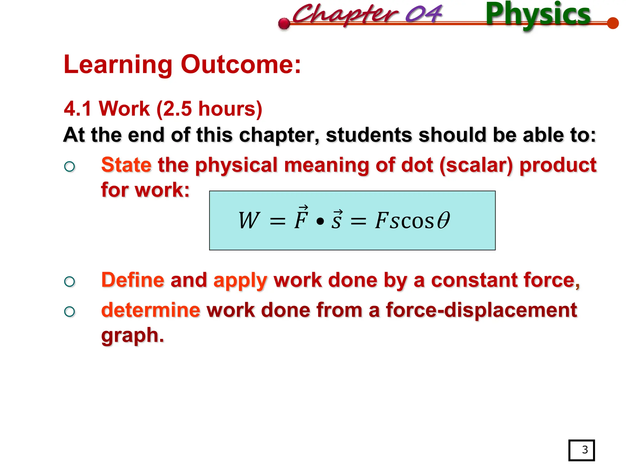 Work equation,applications,energy conservation | PPT