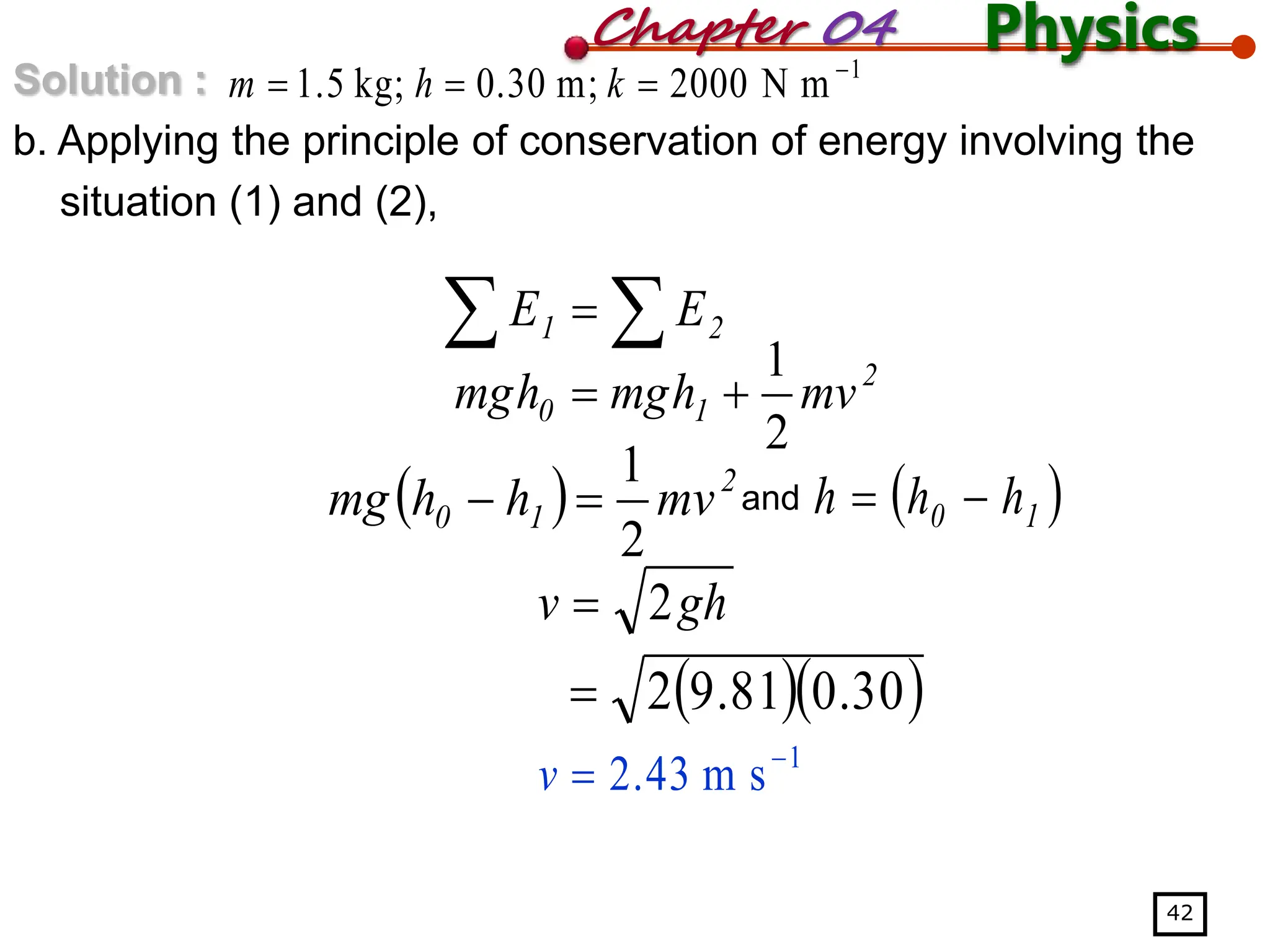 Work equation,applications,energy conservation | PPT