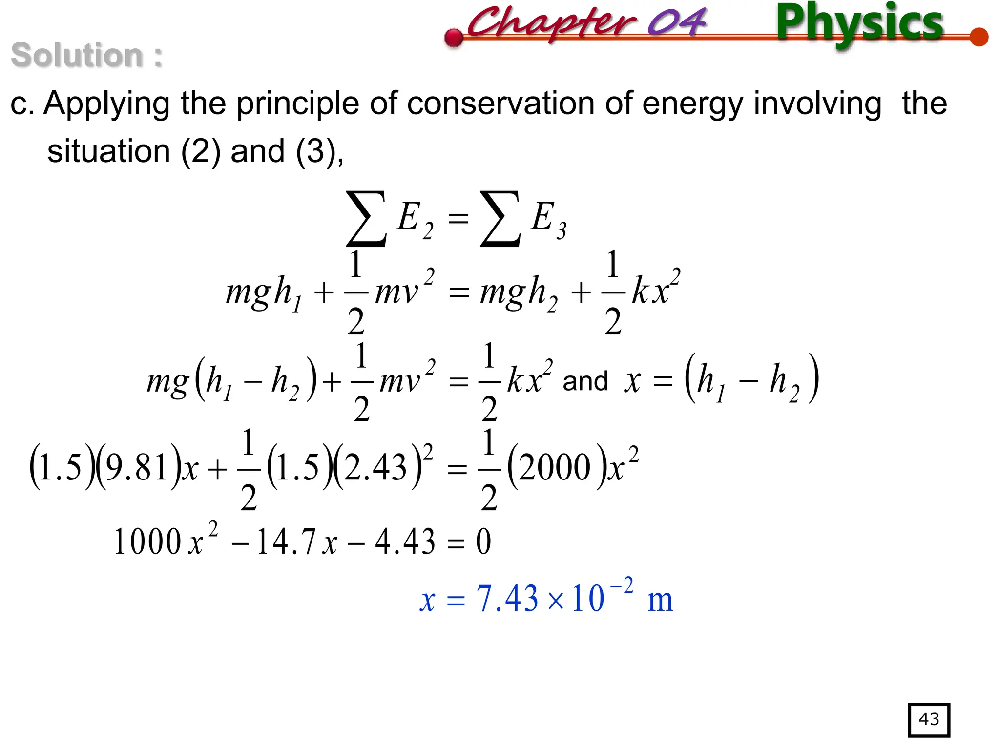Work equation,applications,energy conservation | PPT