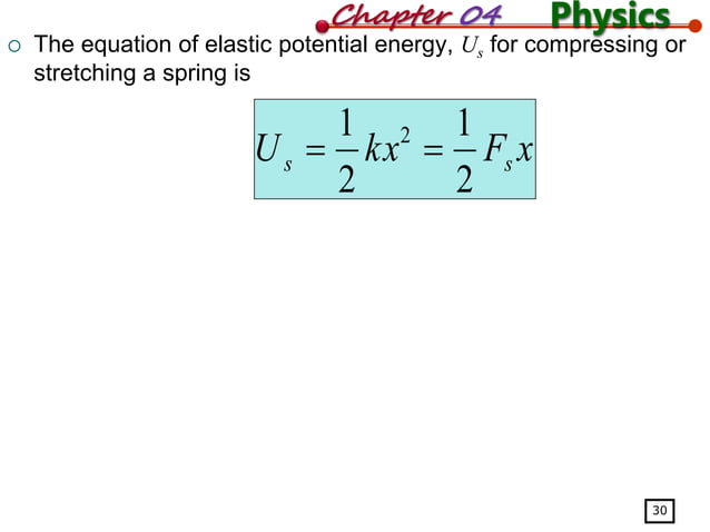 Work equation,applications,energy conservation | PPT