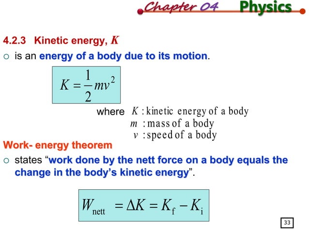 Work equation,applications,energy conservation | PPT