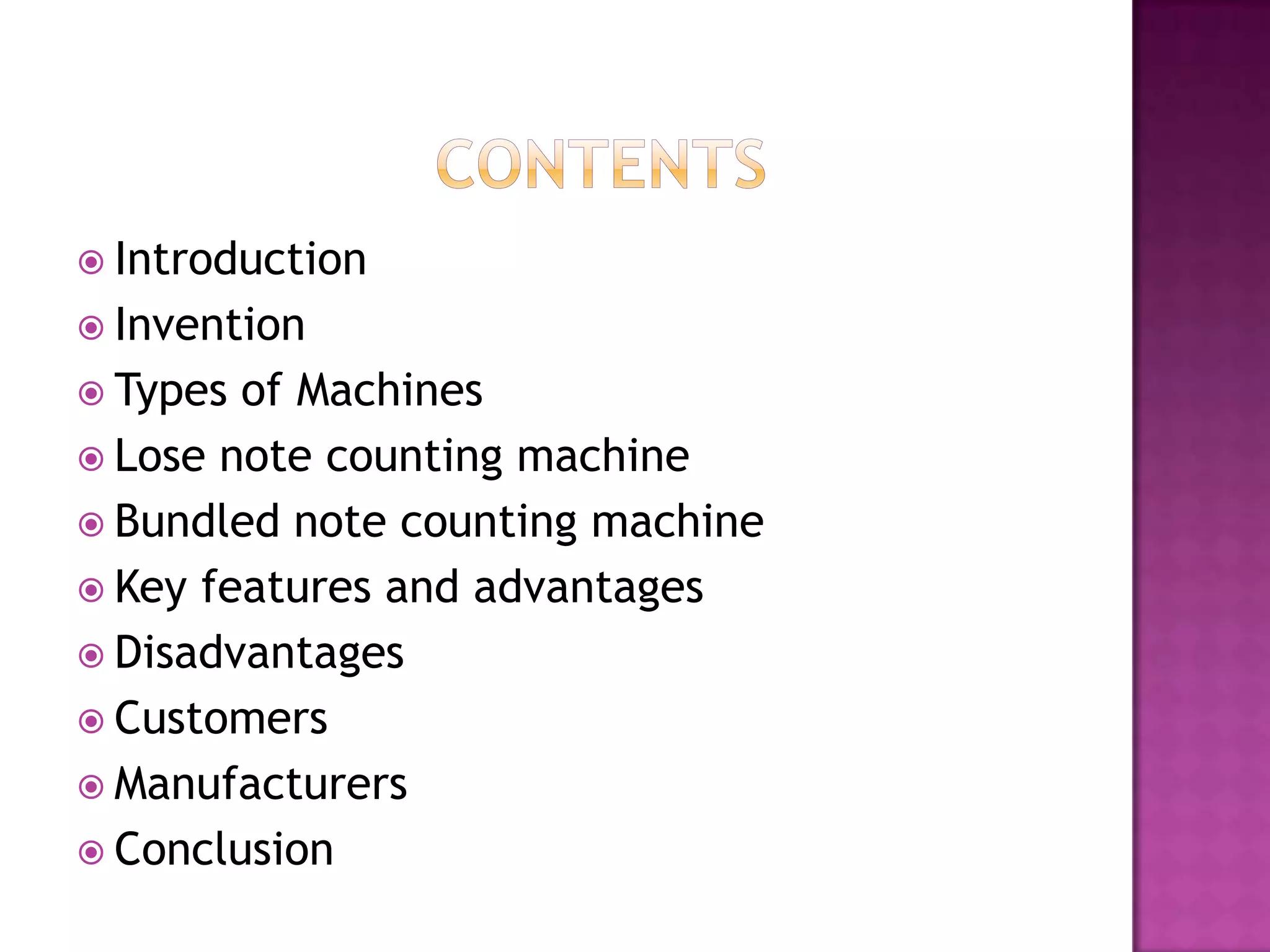 Note counting machine | PPTX