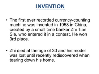 Note counting machine | PPTX