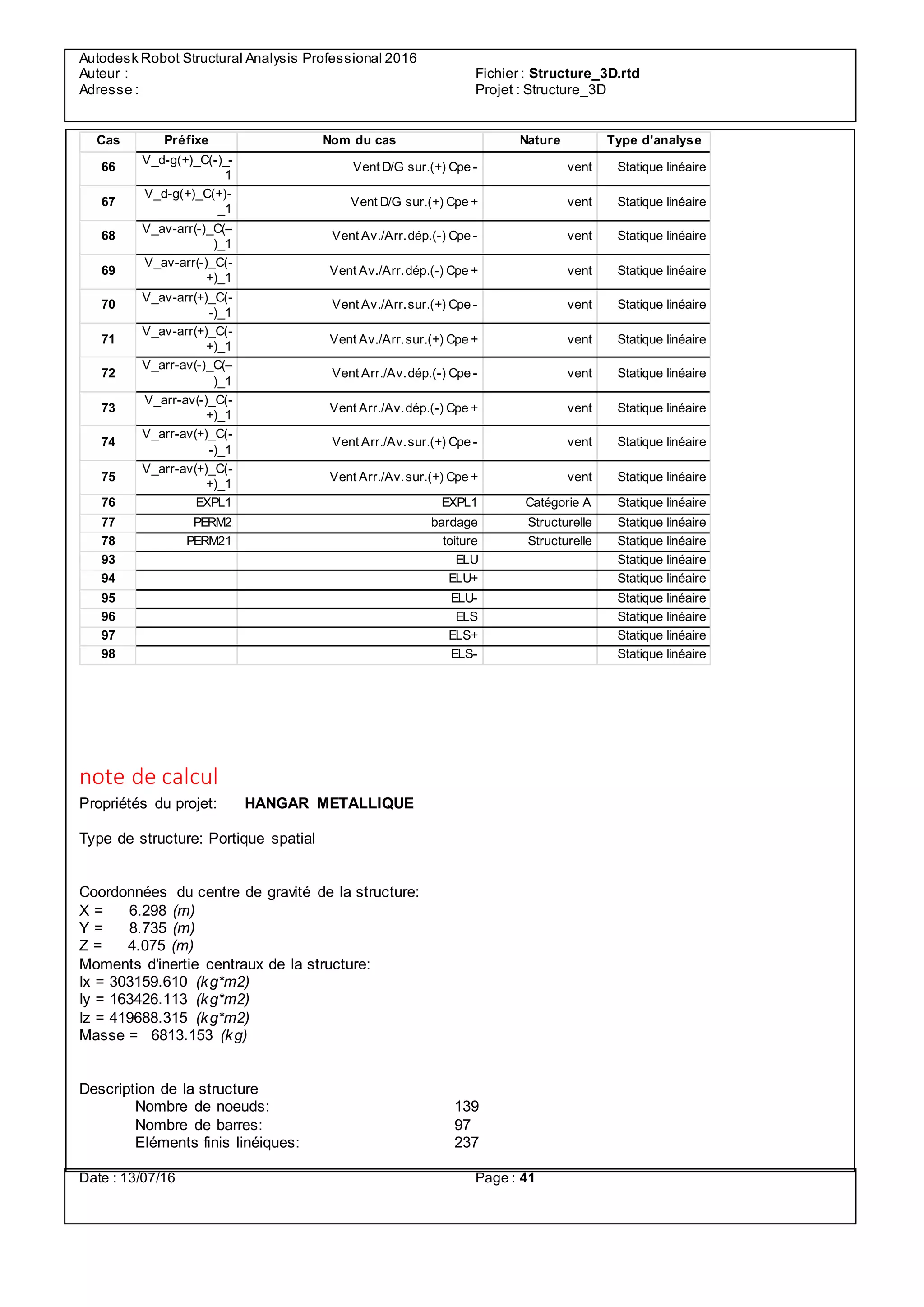 Note de calcul | PDF