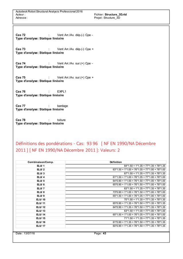 Note de calcul | PDF