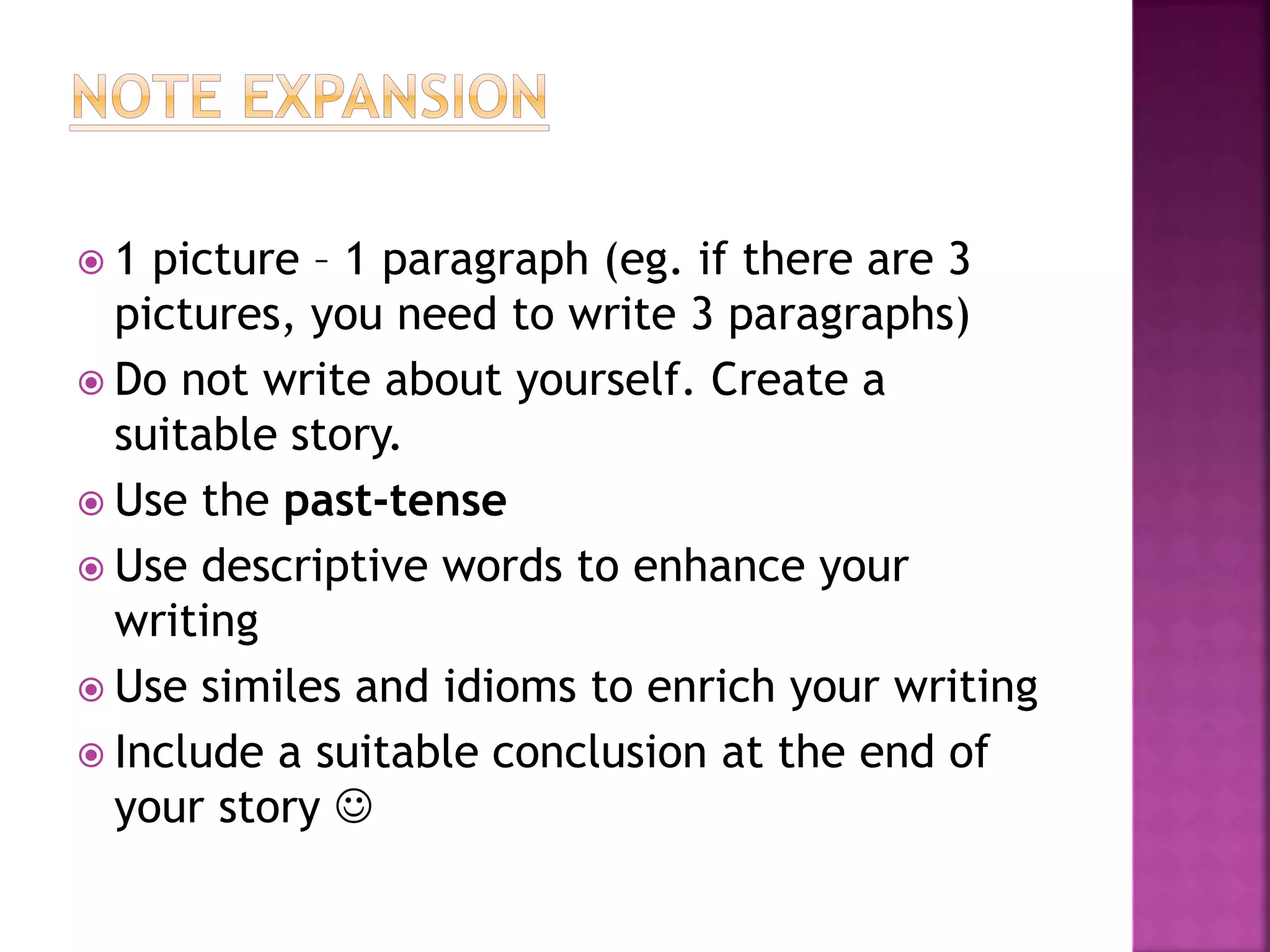 Note expansion | PPT