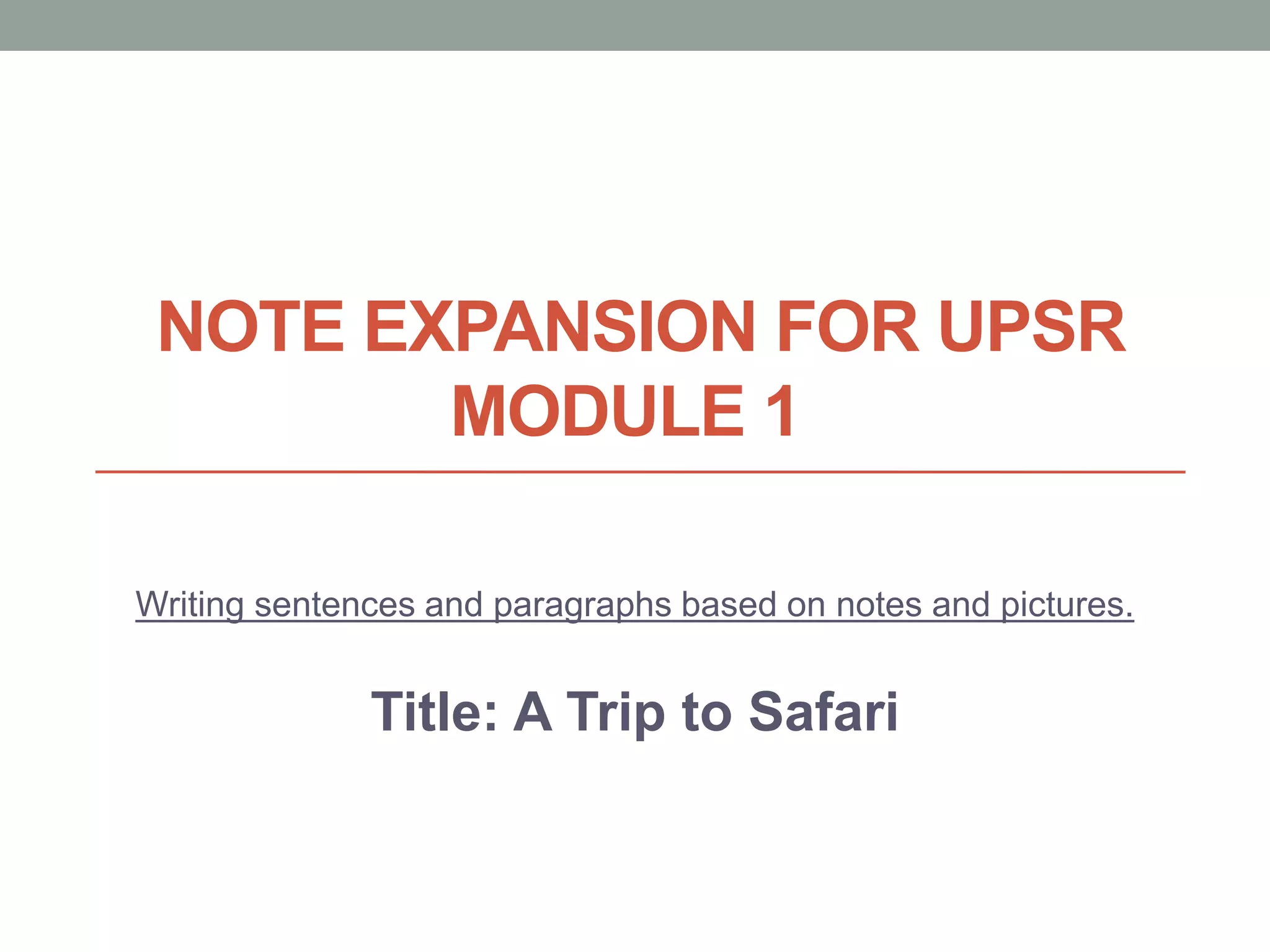 Note expansion module | PPTX