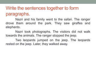 Note Expansion for UPSR (Guided Narrative Writing) | PPTX