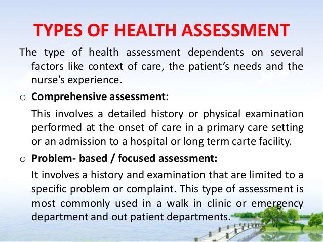 Note On Health Assessment 1 note-on-health-assessment-1