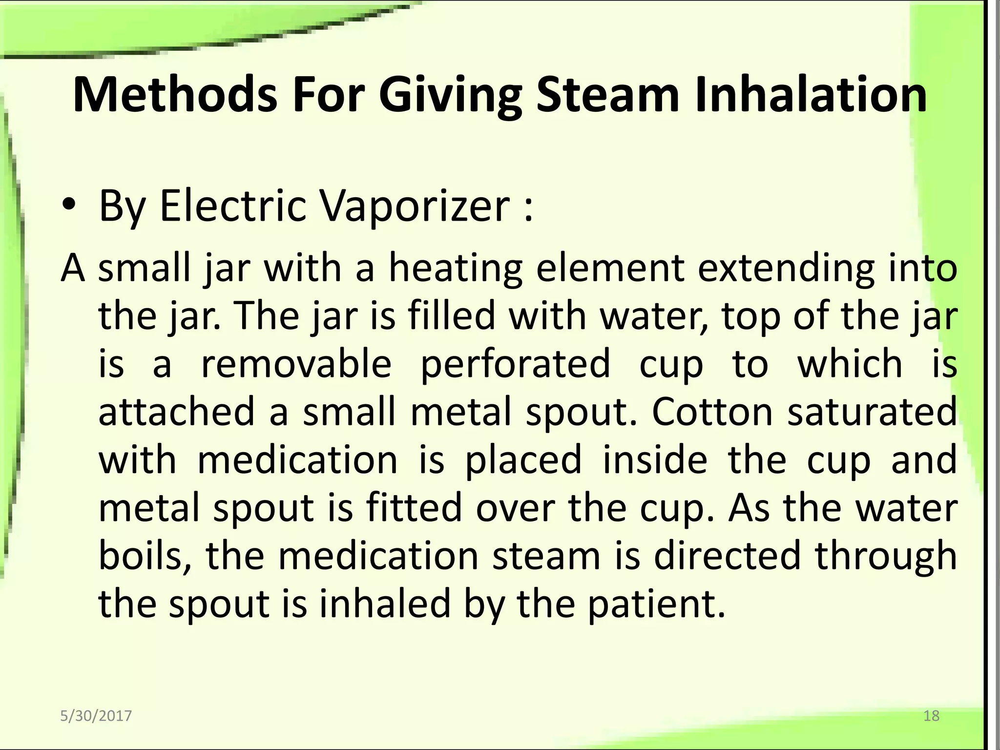 Babitha's Note On Inhalations: Its Types | PPTX